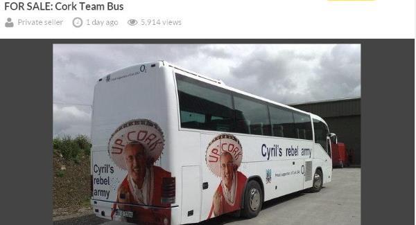 PICS: The ‘Cork team bus’ is up for sale on Done Deal