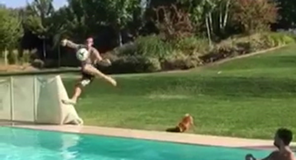 WATCH: Spectacular mid-air kick from Gareth Bale while dive-bombing ...